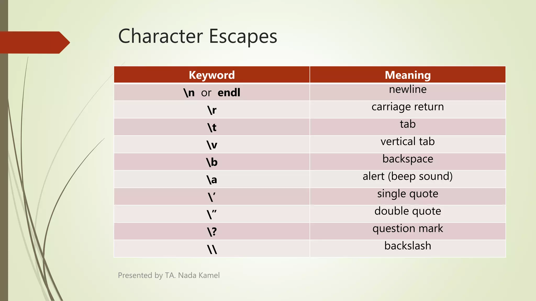 CS106 Lab 2 - Variables declaration | PPSX