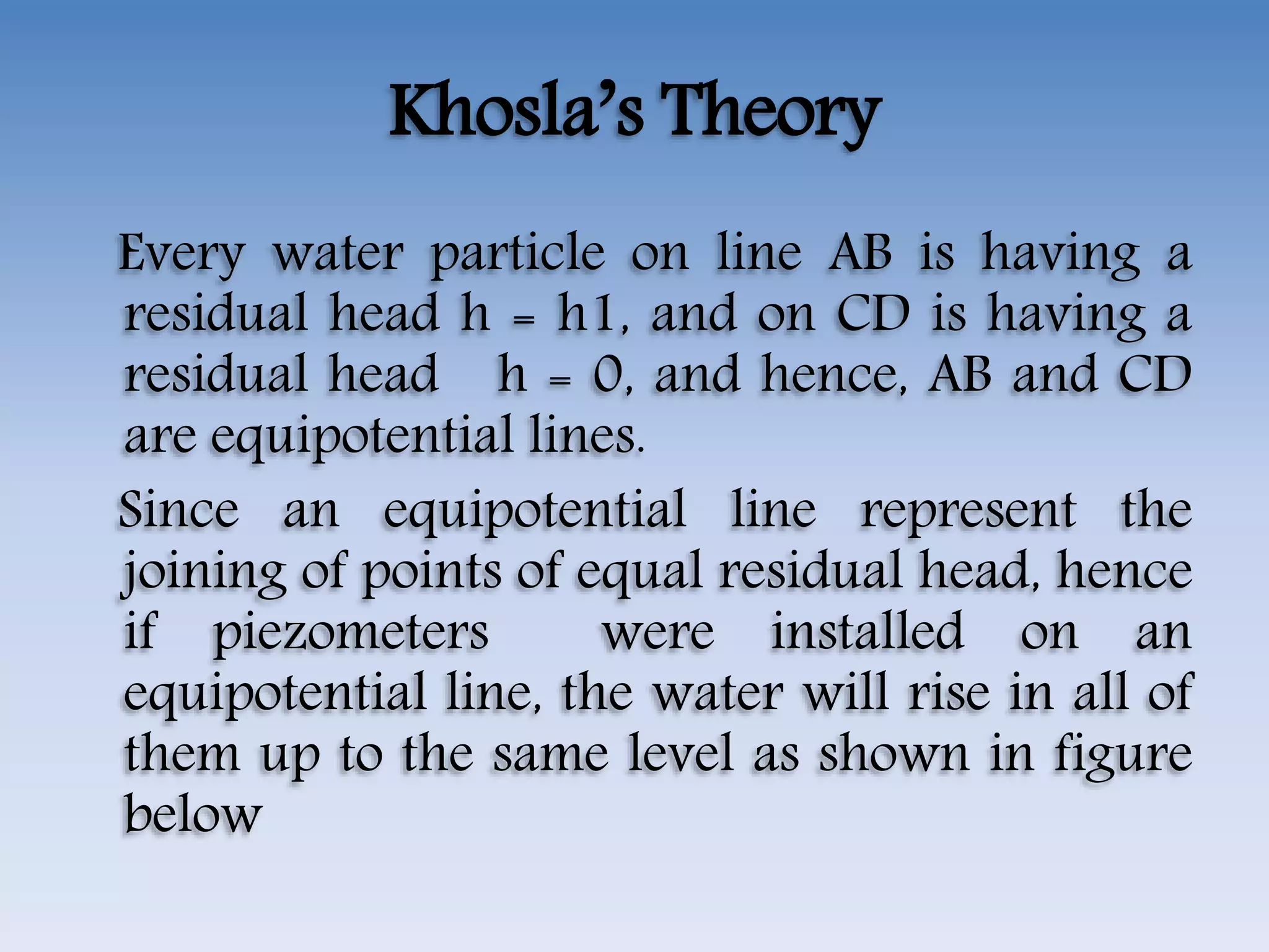 Theory for impervious floor | PPTX