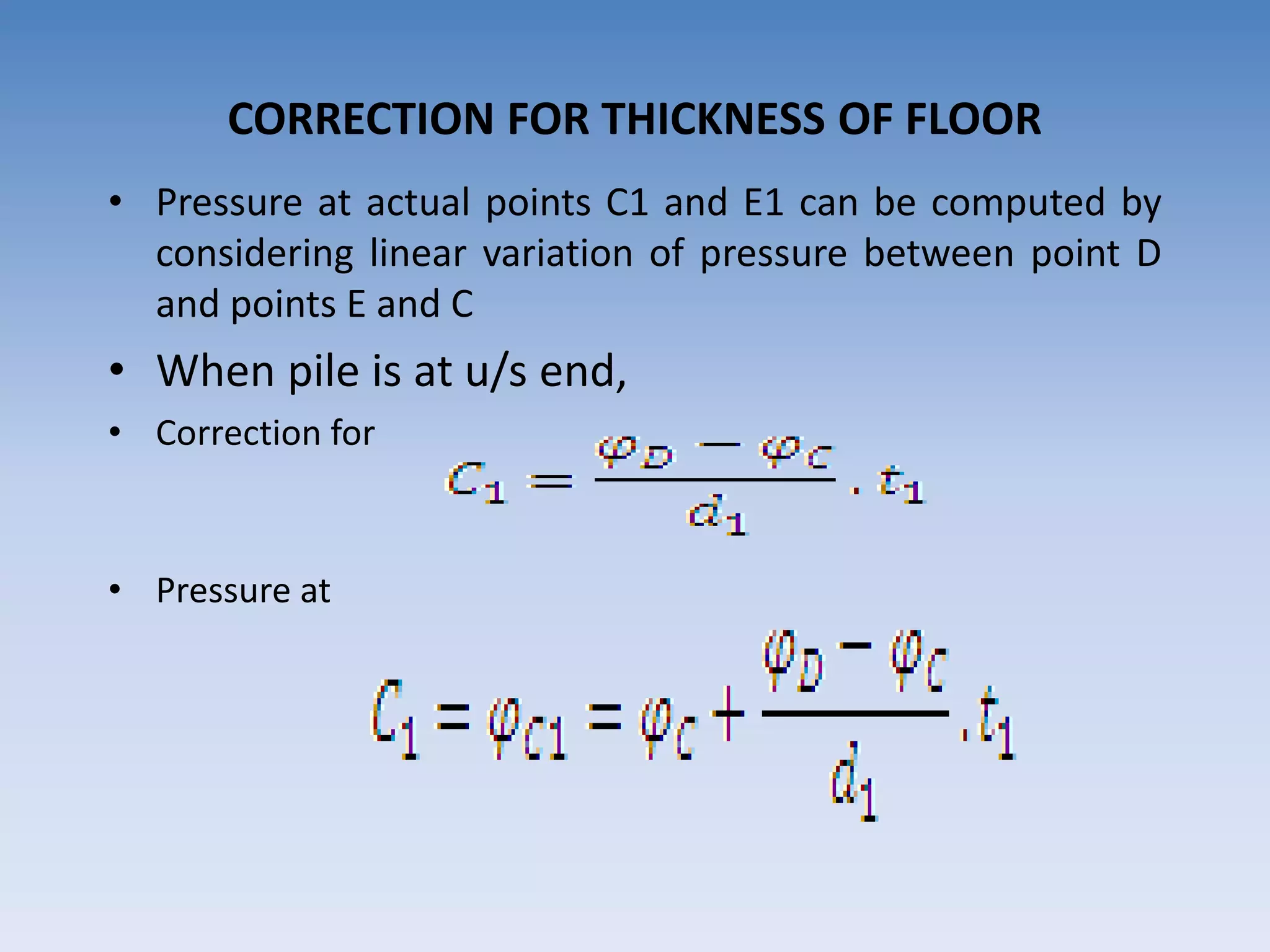 Theory for impervious floor | PPTX
