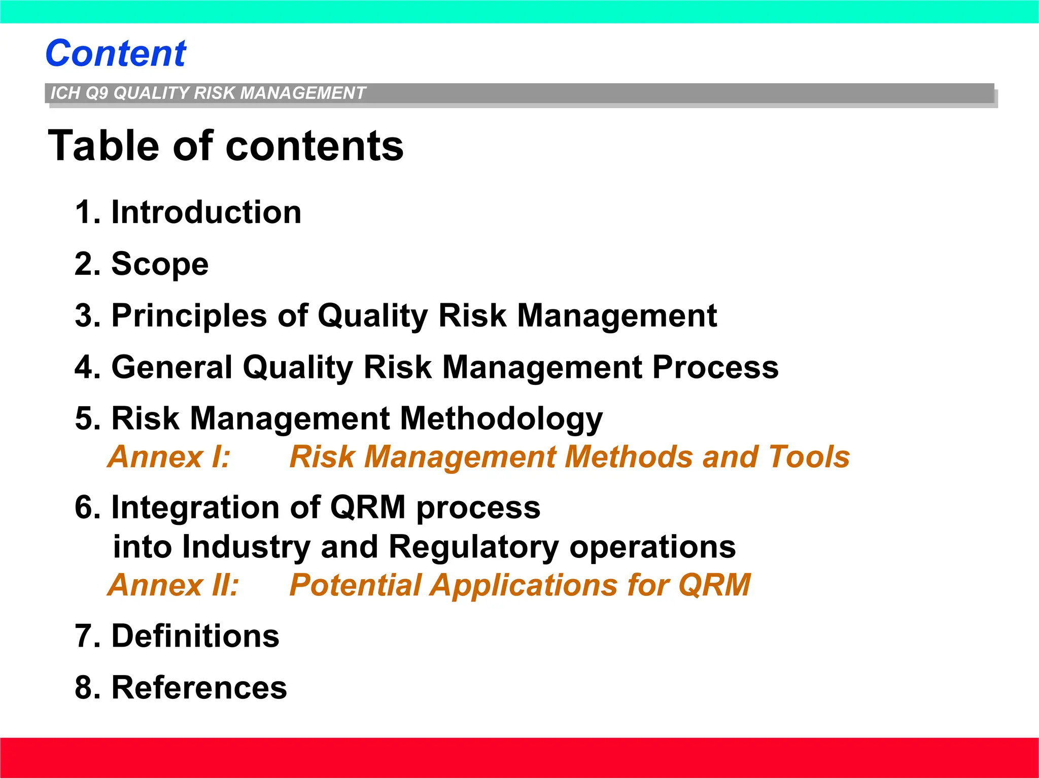 Q9.ppt_Quality Risk Management Guideline | PPT