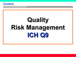 Q9.ppt_Quality Risk Management Guideline | PPT