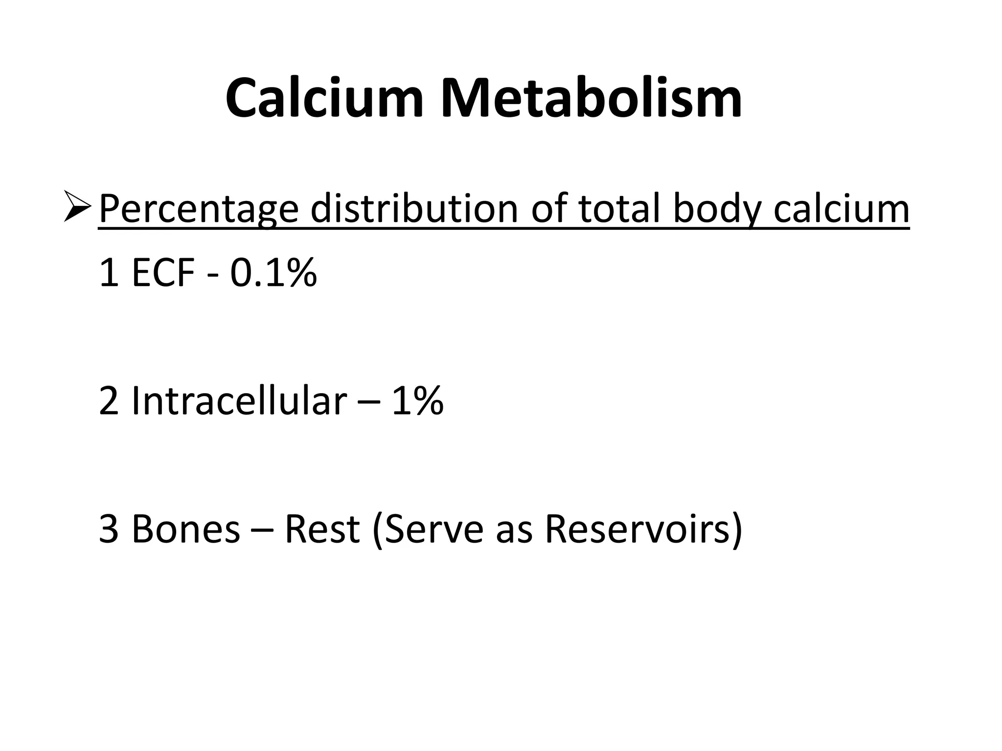Calcium metabolism and parathyroid disorders | PPTX