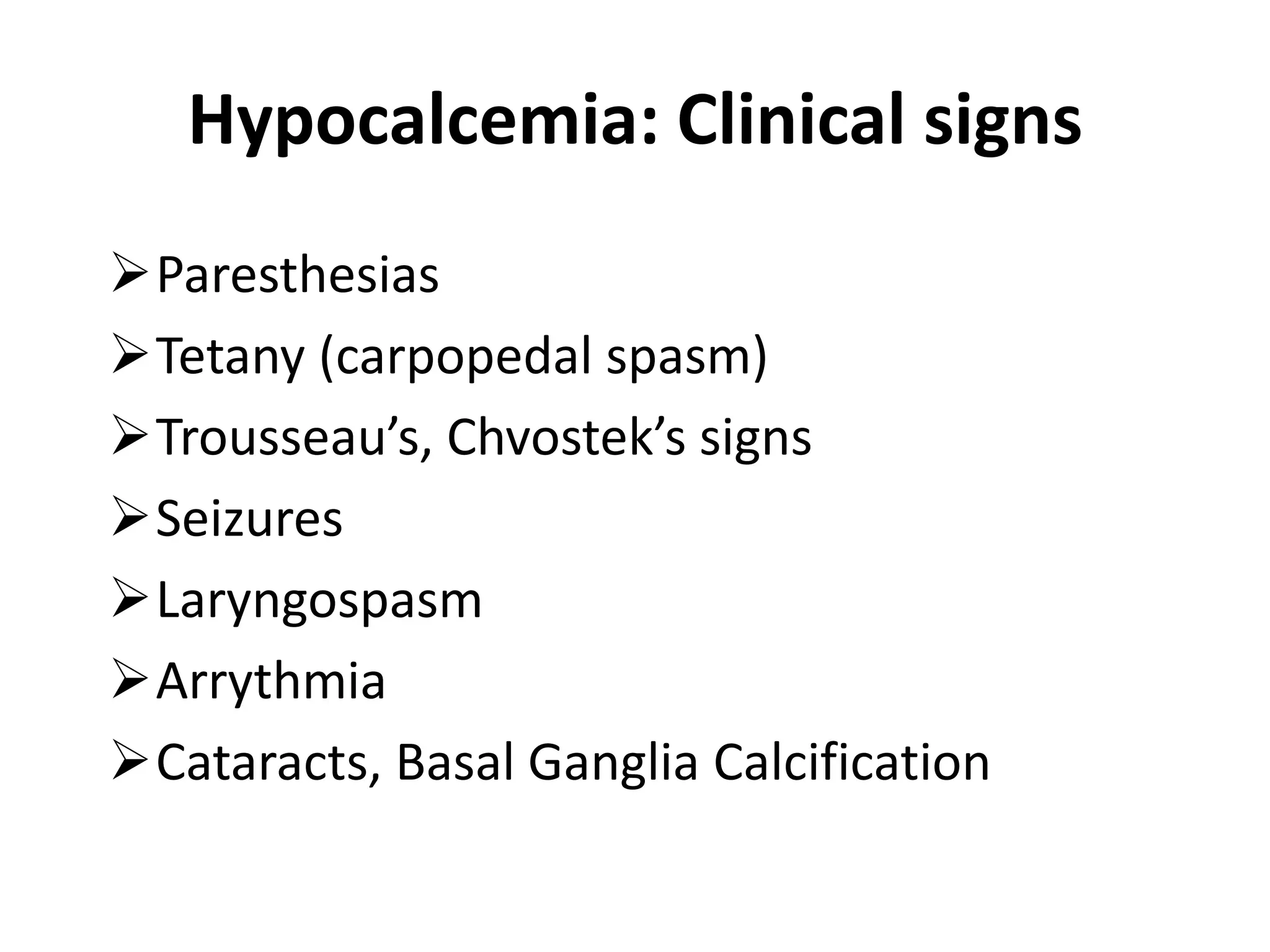Calcium metabolism and parathyroid disorders | PPTX