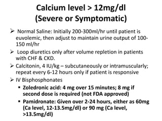 Calcium metabolism and parathyroid disorders | PPTX