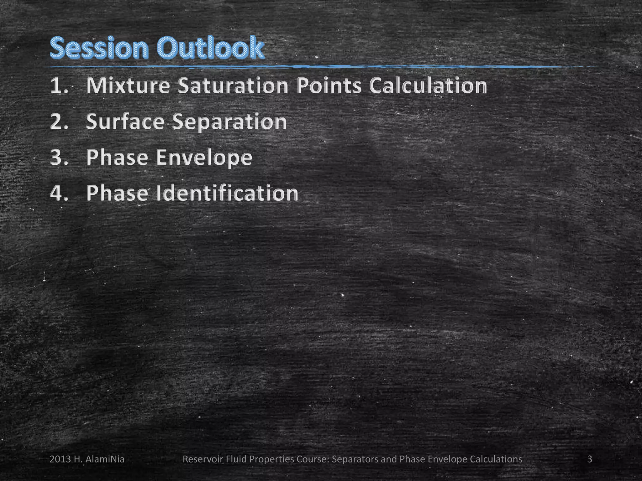 Q913 rfp w3 lec 12, Separators and Phase envelope calculations | PPT