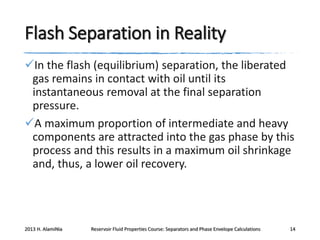 Q913 rfp w3 lec 12, Separators and Phase envelope calculations | PDF