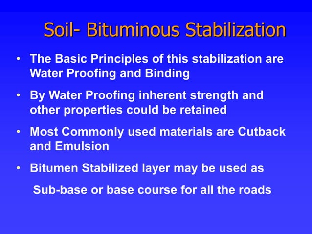 Soil Stabilization and methods of soil stabilization.ppt ...