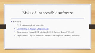 QA Accessibility-testing | PPTX | Web Development | Internet