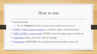 QA Accessibility-testing | PPTX