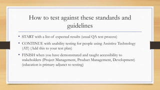 QA Accessibility-testing | PPTX