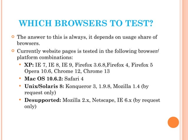 How to do better Quality Assurance for Cross-Browser Testing | PPT ...