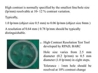 PERFORMANCE EVALUATION OF COMPUTED TOMOGRAPHY (CT) SCANNERS | PPT