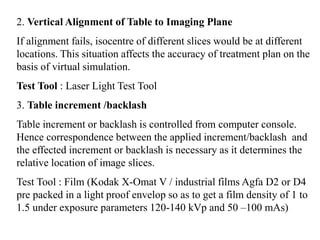 PERFORMANCE EVALUATION OF COMPUTED TOMOGRAPHY (CT) SCANNERS | PPT
