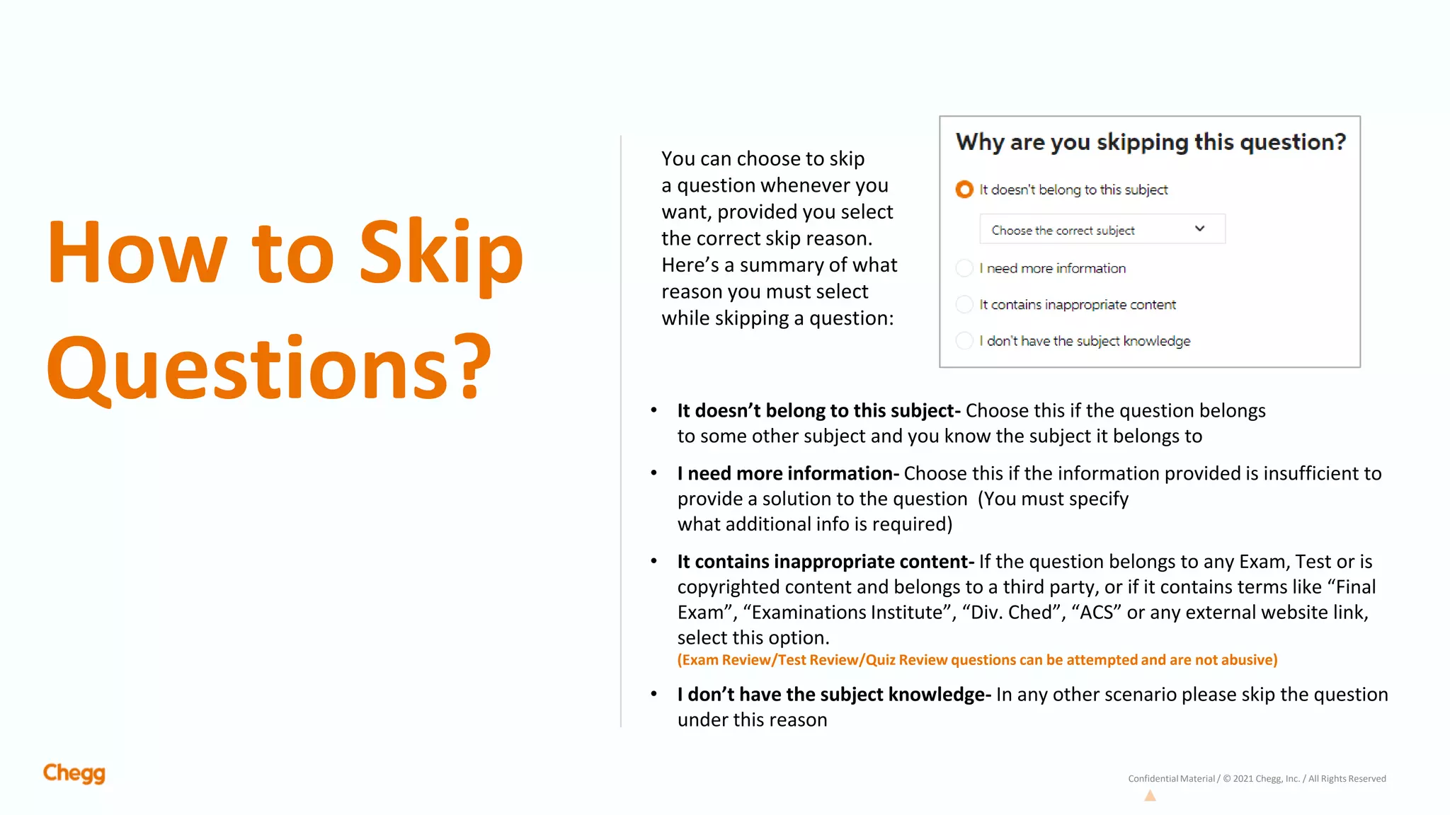 QA and guidelines for chegg | PDF