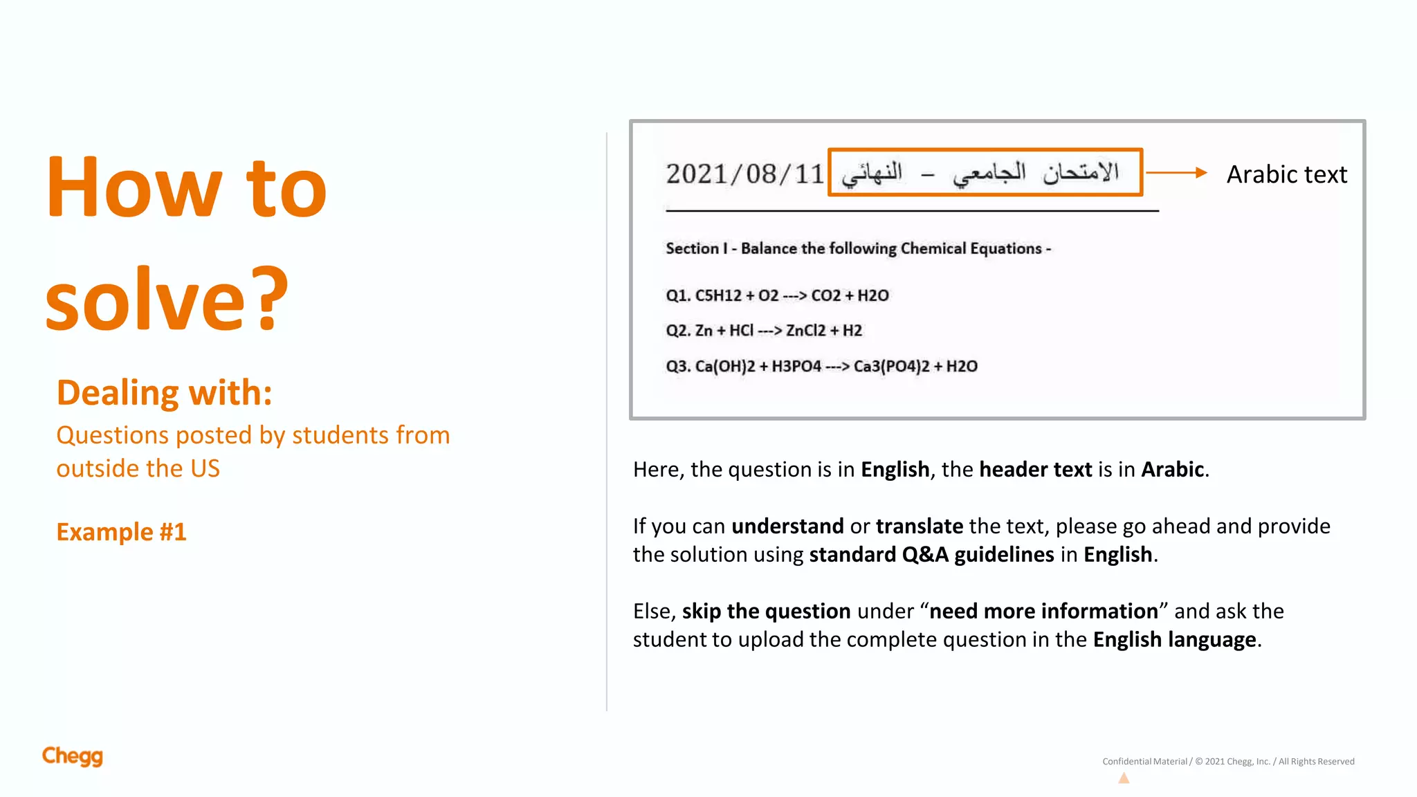 QA and guidelines for chegg | PDF