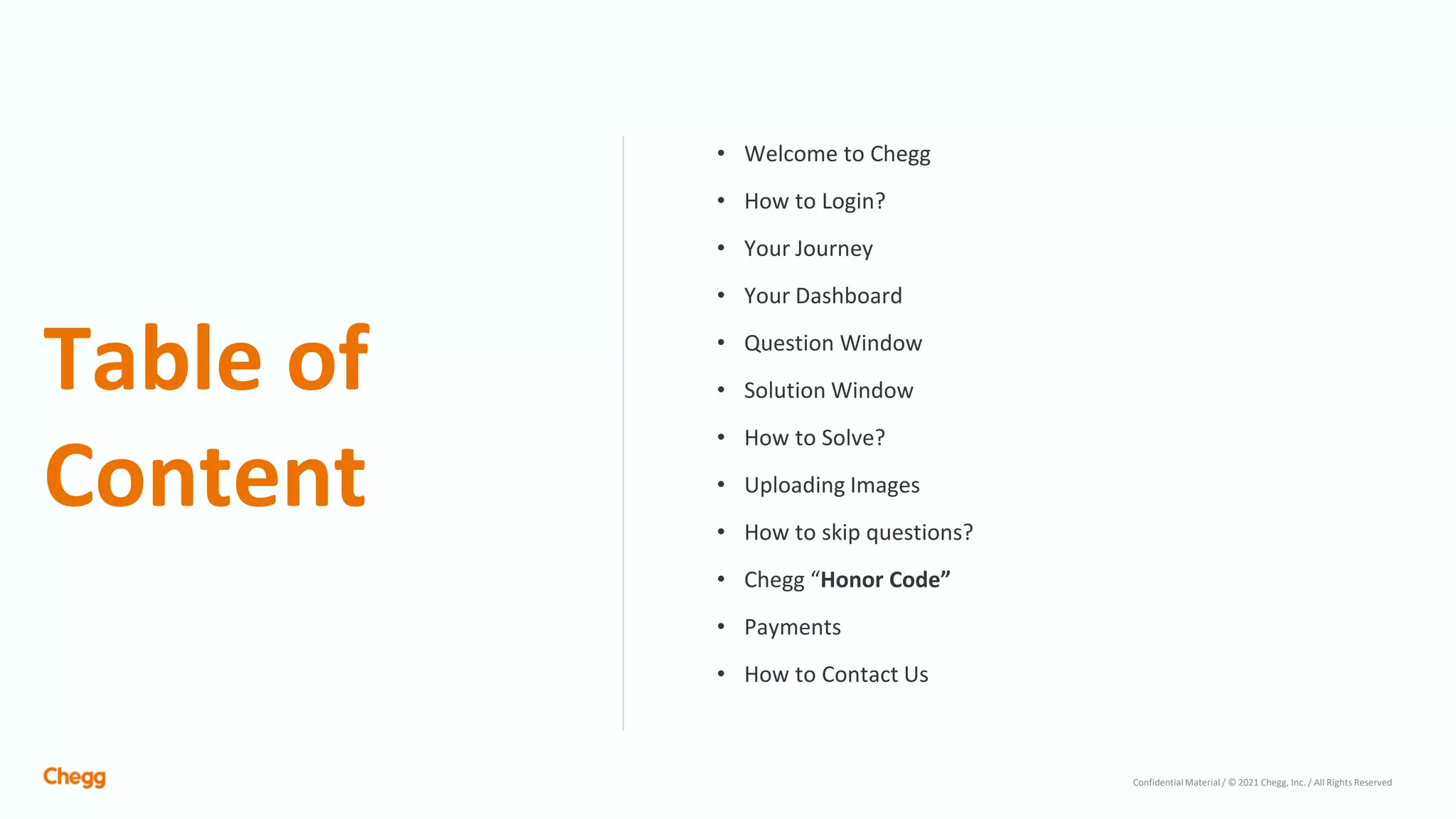 QA and guidelines for chegg | PDF