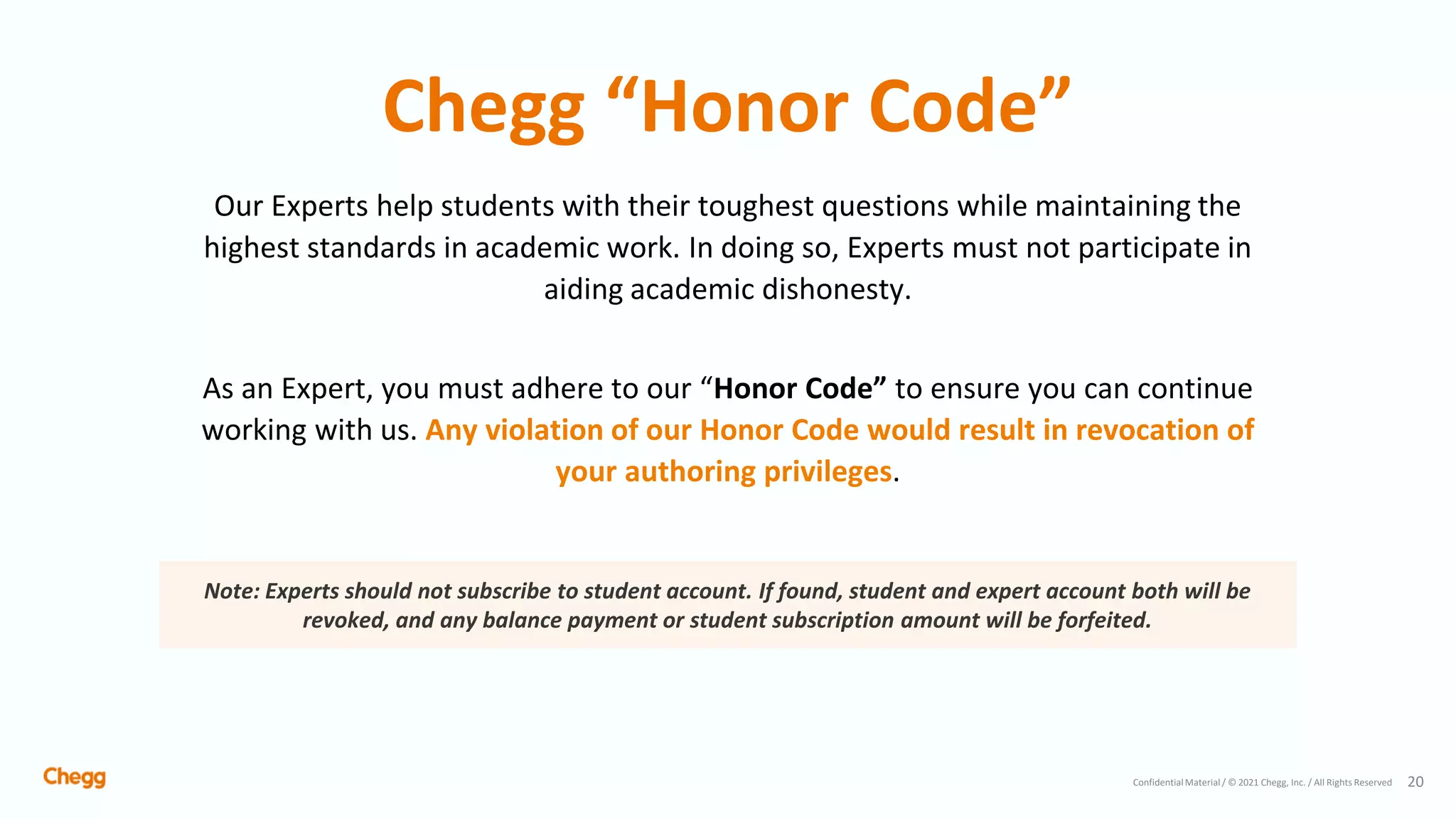 QA and guidelines for chegg | PDF