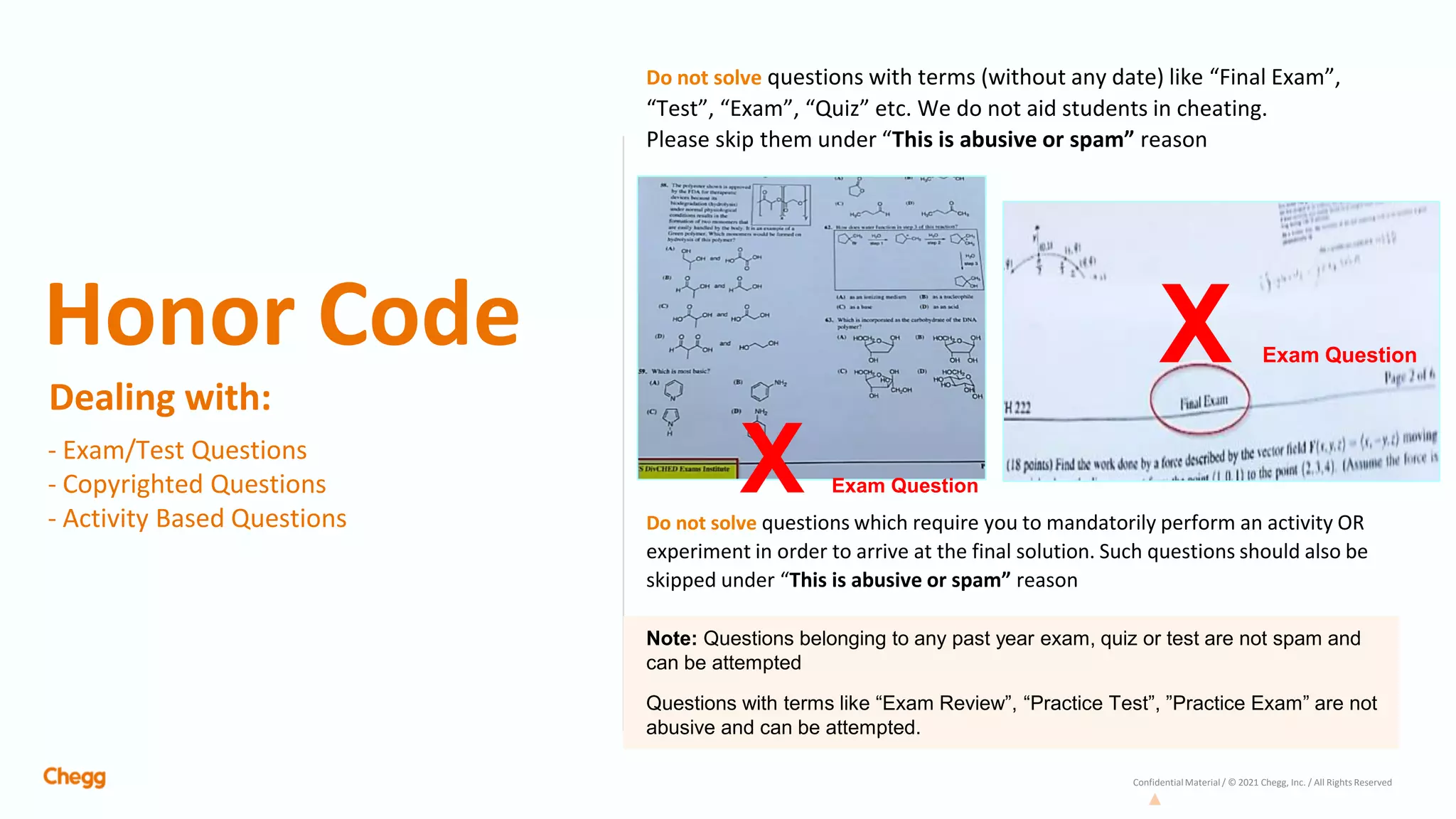 QA and guidelines for chegg | PDF