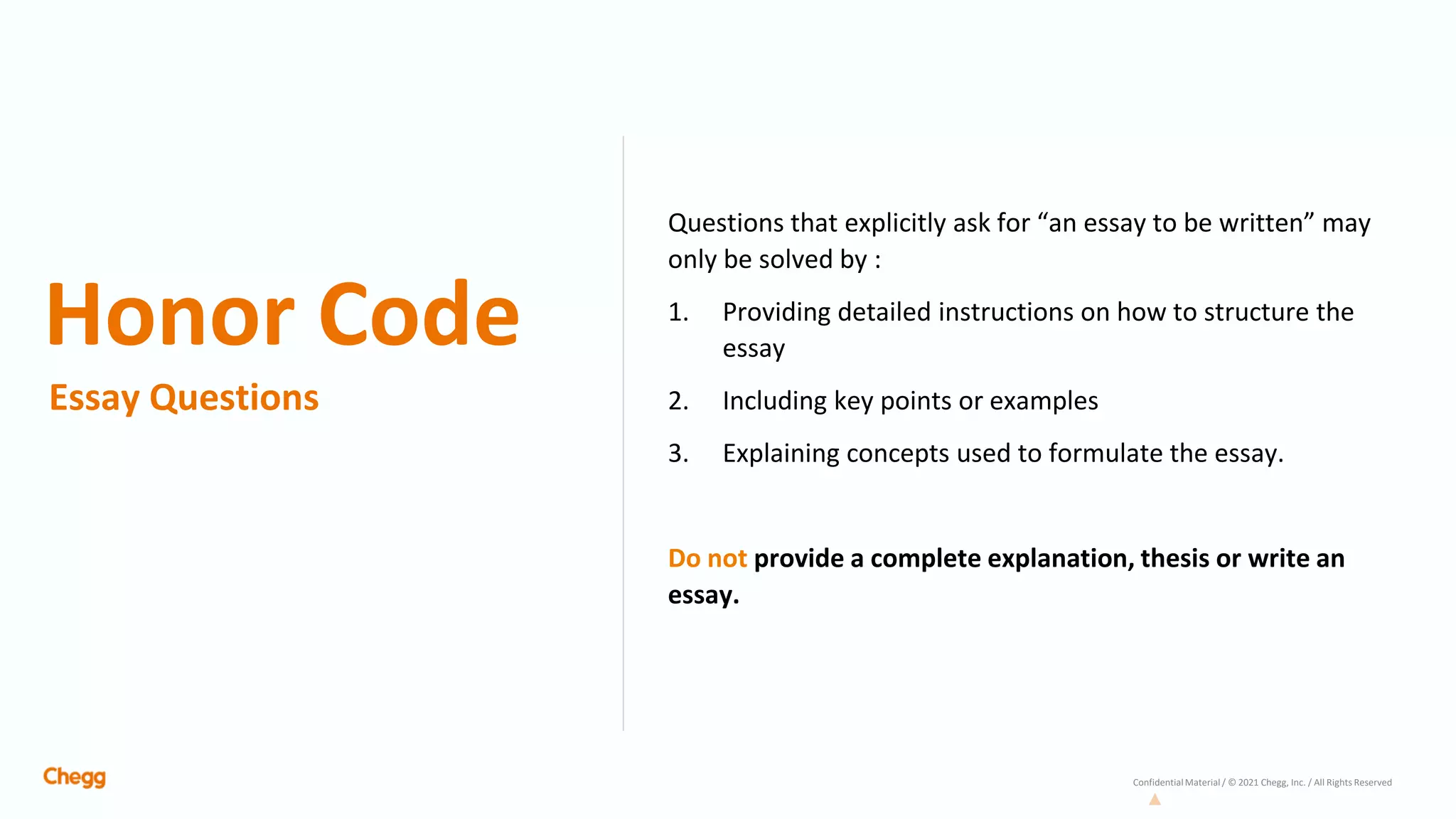 QA and guidelines for chegg | PDF