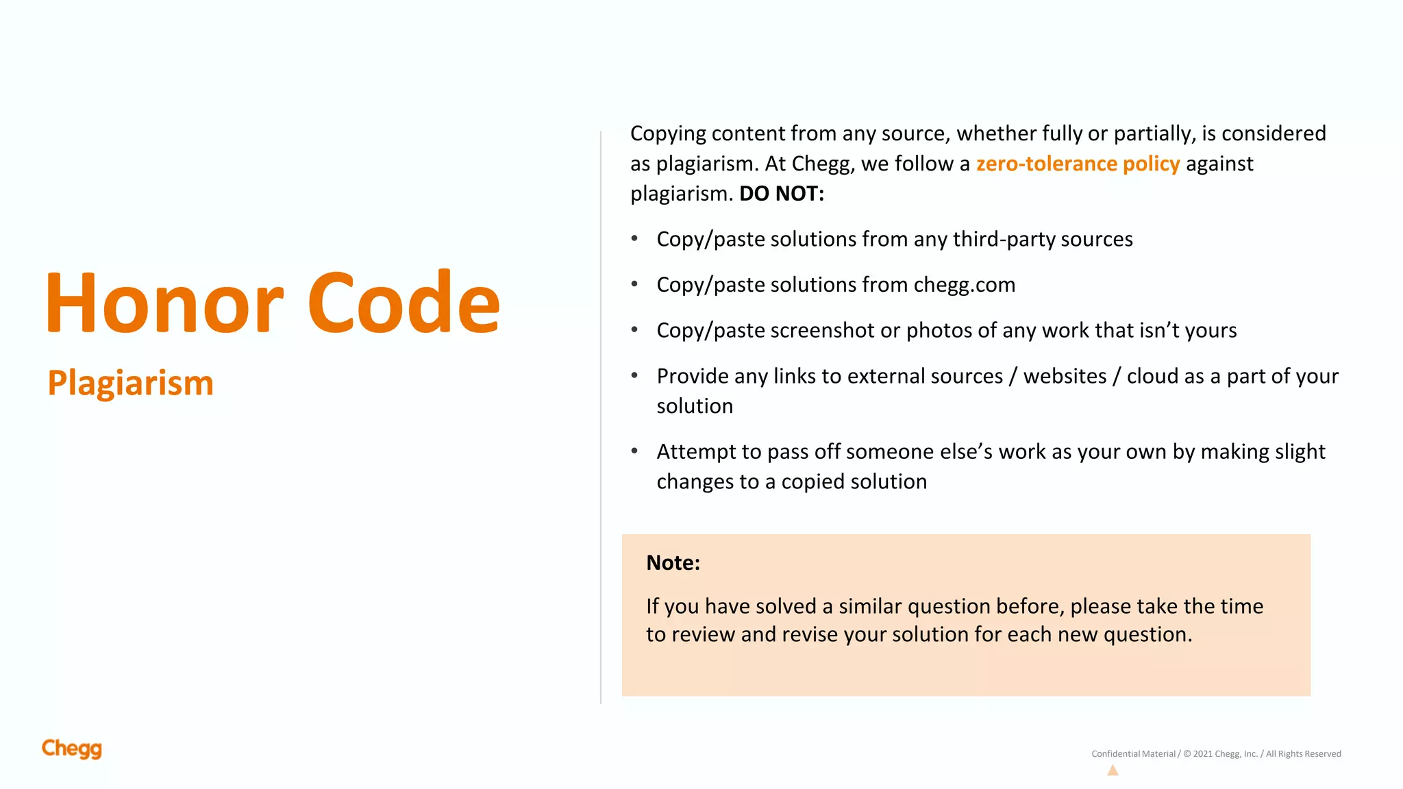 QA and guidelines for chegg | PDF