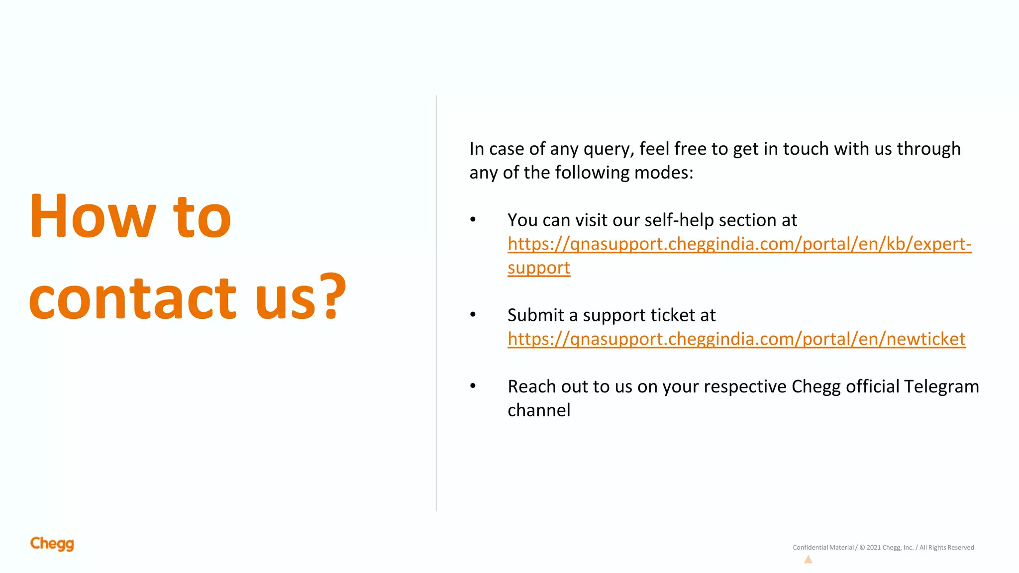 QA and guidelines for chegg | PDF