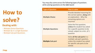 QA and guidelines for chegg | PDF