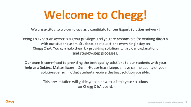 QA and guidelines for chegg | PDF
