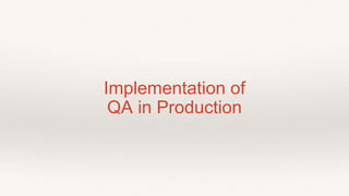 Testing in Production | PPT