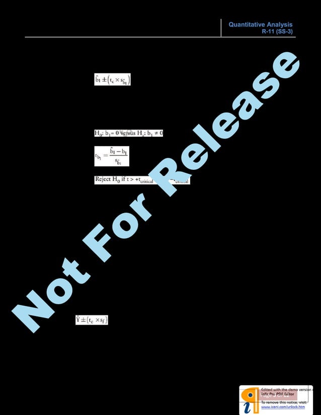 Quantitative Methods - Level II - CFA Program | PDF