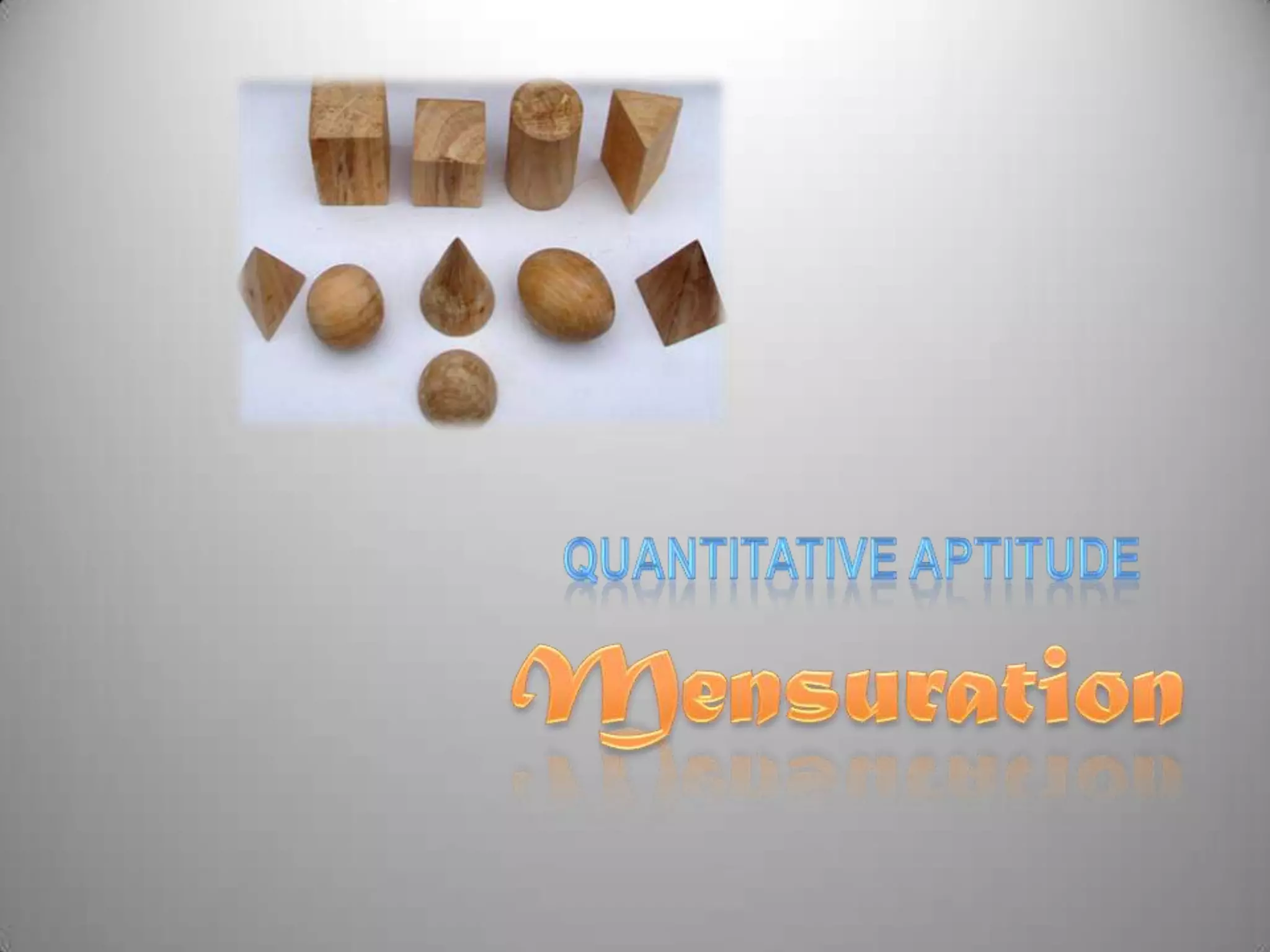 Quantitative Aptitude - Mensuration | PPTX
