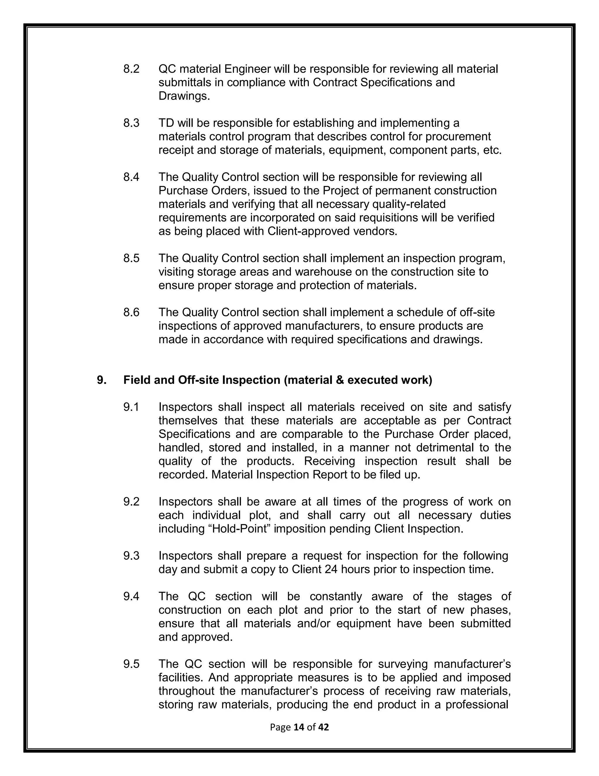 QA-QC-Plan.pdf and how to build up a qa&qc plan for company | PDF