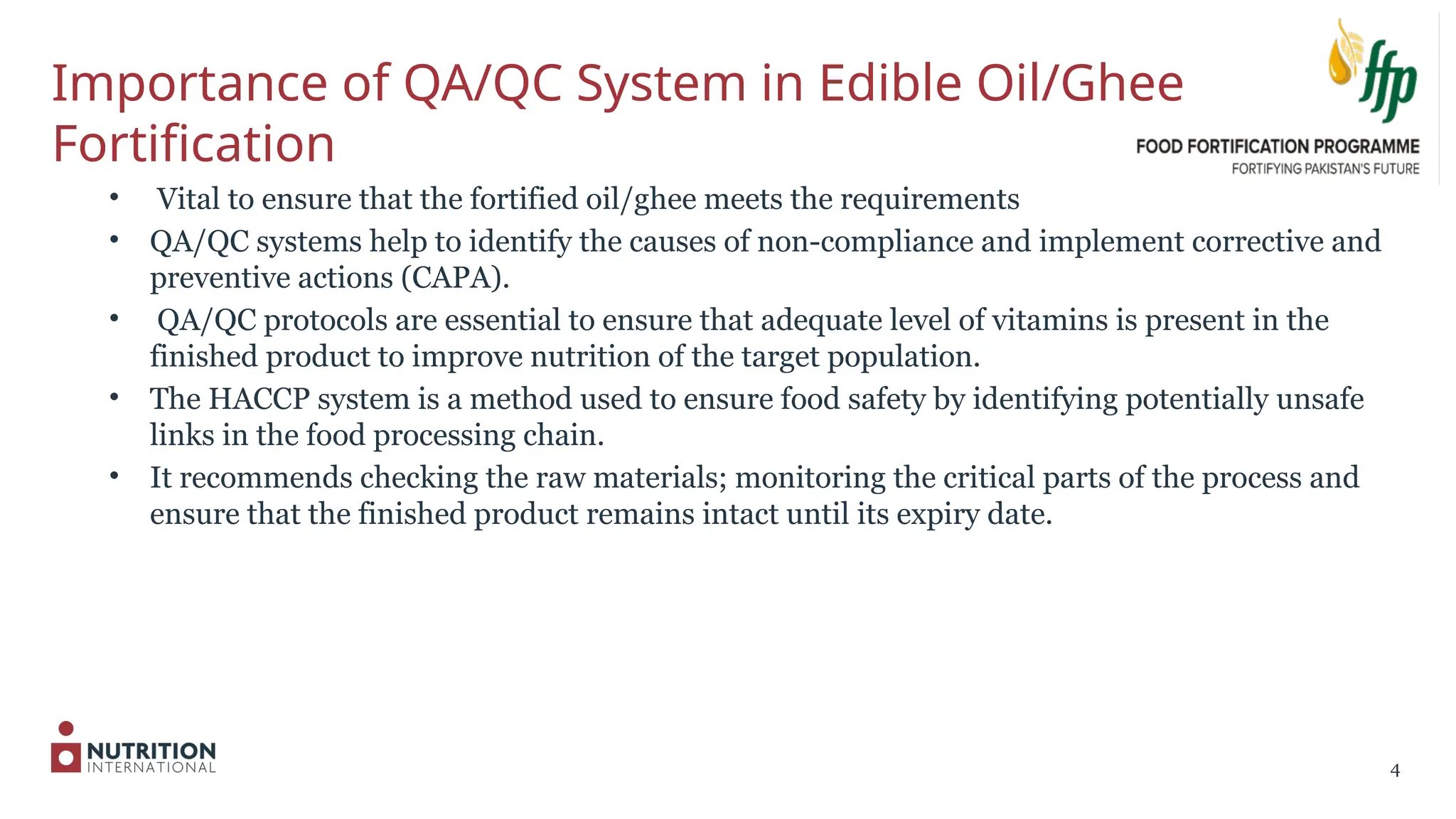 QA-QC of vitamin A & D Fortfication of oil.pptx