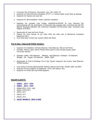 QA/AC SUPERVISOR ELECTRICAL & INSTRUMENT | DOCX