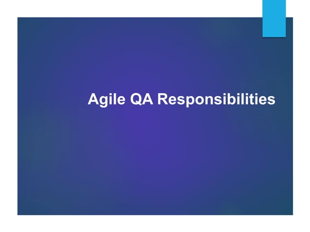Qa role in agile teams | PDF | Computer Software and Applications | Computing