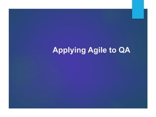 Qa role in agile teams | PDF | Computer Software and Applications | Computing