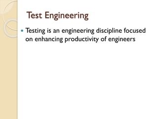 QA/Test Engineering Perspectives | PPTX