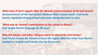 QA-The Last Lesson | PPTX