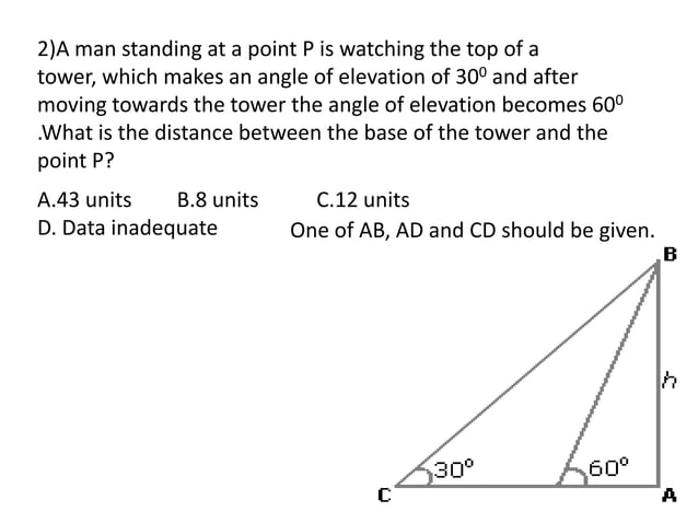 Qa01 height and distance | PPT