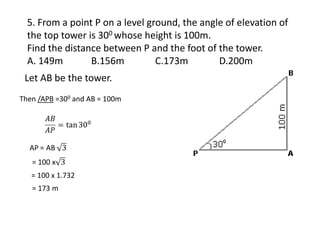 Qa01 height and distance | PPTX