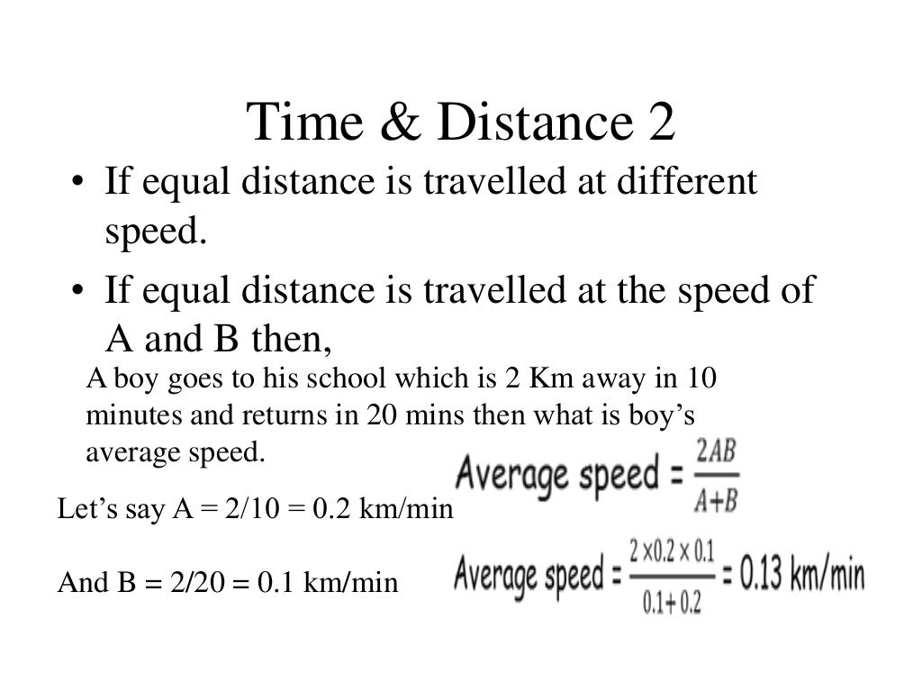 Qa01 time and distance
