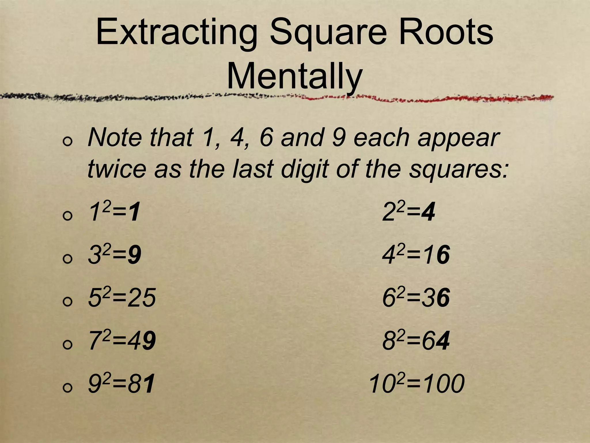 Qa05 square root and cube root | PPTX