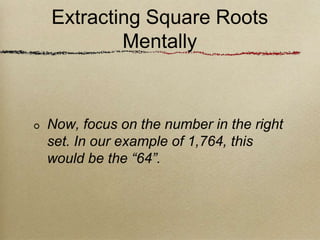 Qa05 square root and cube root | PPTX