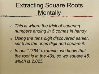 Qa05 square root and cube root | PPTX
