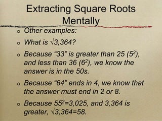 Qa05 square root and cube root | PPTX