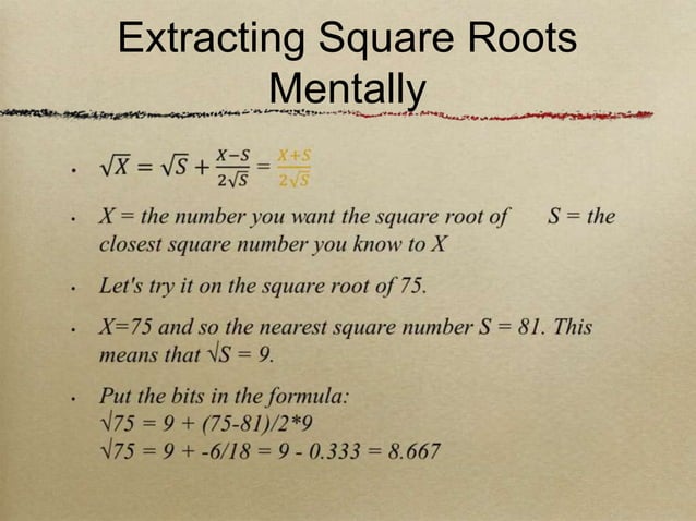 Qa05 square root and cube root | PPT