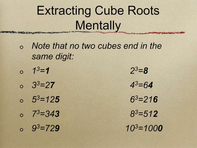 Qa05 square root and cube root | PPT