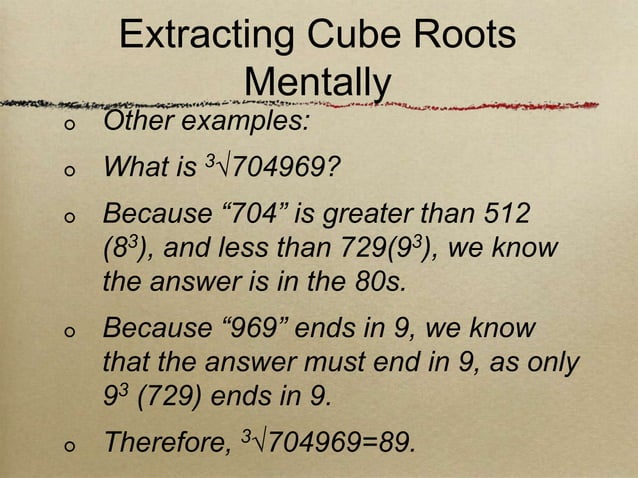Qa05 square root and cube root | PPT