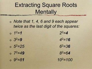 Qa05 square root and cube root | PPTX