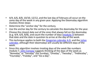 Qa09 clock calendar | PPTX | Physics | Science
