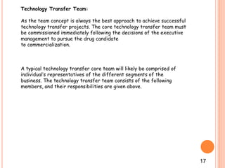 Product development and technology transfer M pharm | PPTX